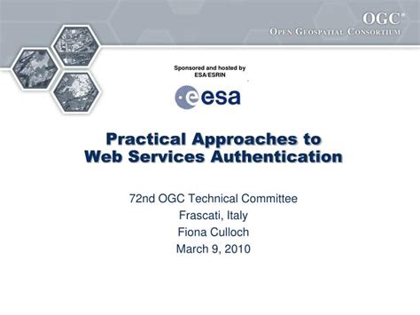 Ppt Practical Approaches To Web Services Authentication Powerpoint Presentation Id5437216