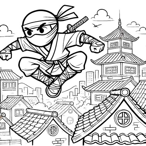 21 Kolorowanek Ninja W Formacie Pdf Kultowy Wojownik Japonii