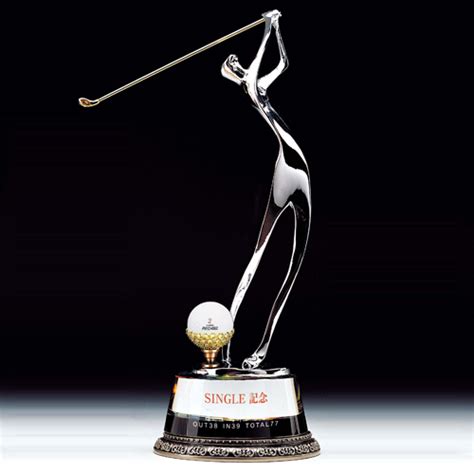 Sk36 크롬트로피싱글패 홀인원패 이글패 싱글트로피 골프상패 골퍼형상 트로피제작 골프기념패