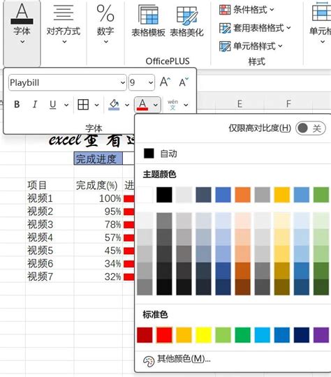 用excel輕鬆製作進度條，讓數據結果一目了然 Excel製作進度表 大韻熱點資訊