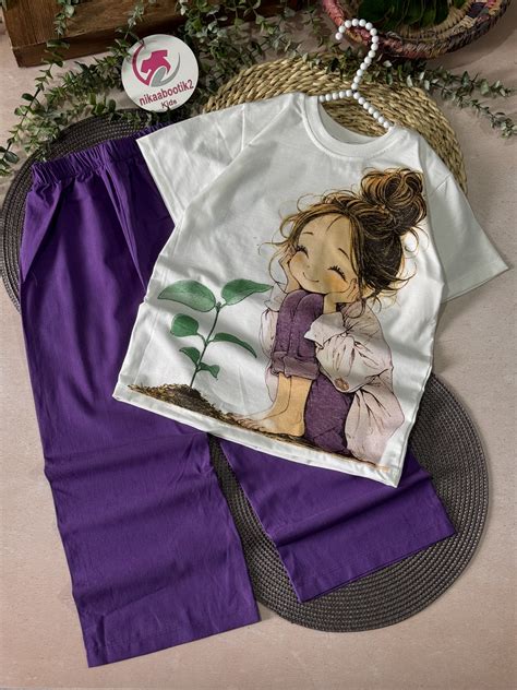 تیشرت شلوار دختر بهار