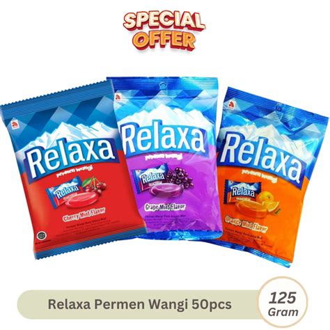 Jual Relaxa 125gr Permen Harum Isi 50pcs Berbagai Rasa Buah Hard Candy