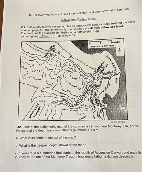 Part 3 Bathymetry How To Read Nautical Chart And