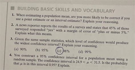 Solved BUILDING BASIC SKILLS AND VOCABULARY When Chegg