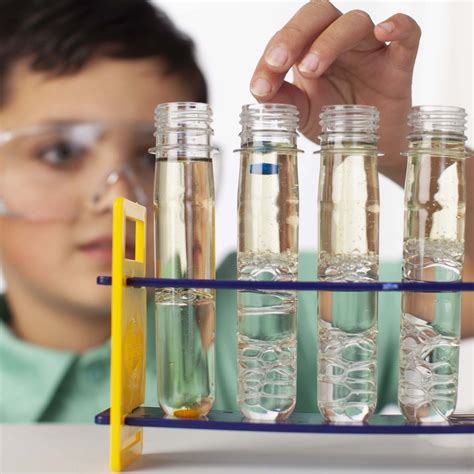 Steve Spangler Science® Large Plastic Test Tubes With Caps And Rack 6
