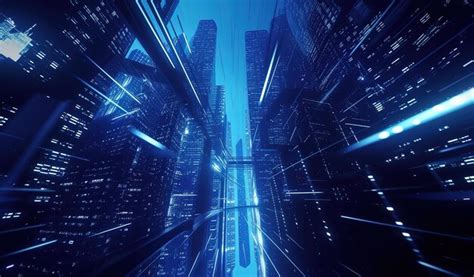 Premium Photo Futuristic Digital Landscape Symmetrical View With
