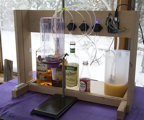 build a simple cocktail drinkbot with arduino