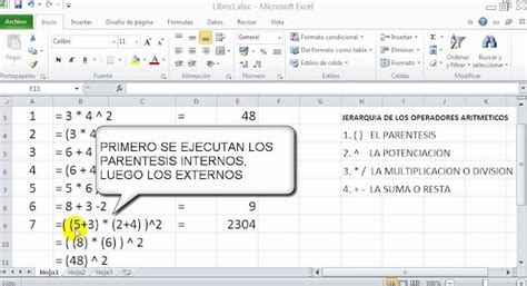Informática Tipos De Datos En Excel