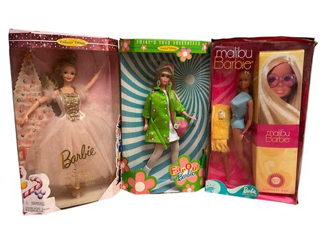 Lot 3 Limited And Collector Edition Barbies