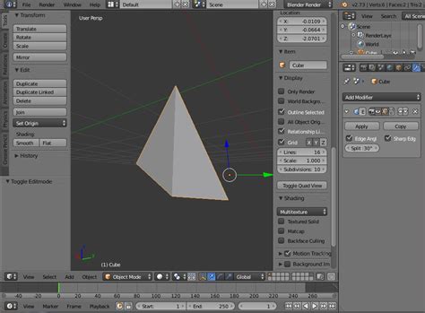 Unexpected Sharp Edge With Edge Split Modifier Modeling Blender