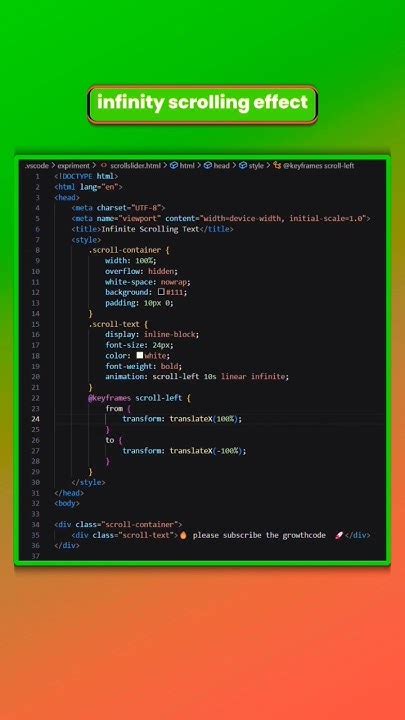 Infinite Scrolling Effects Using Csscoding Webdevelopment Shorts Youtube