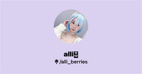 Alli🍓 Instagram Tiktok Linktree
