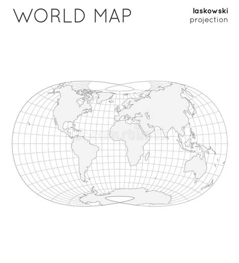 World Map Stock Vector Illustration Of Graticule Atlas 144636691