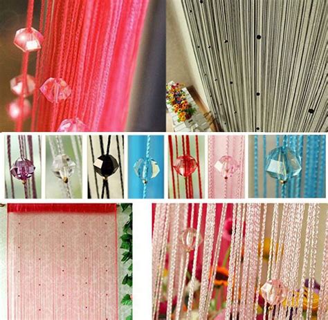 Curtain Window Door String For Tassels Beads Hanging Fringe Hippie Room Divider Window Hallway