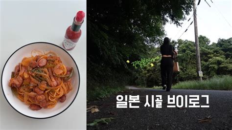Vlog 일본인의 시골 브이로그 집밥브이로그👩🏻‍🍳 언벅싱테이블일본탈색약 인생첫 눈썹탈색하기 먹방츠투네