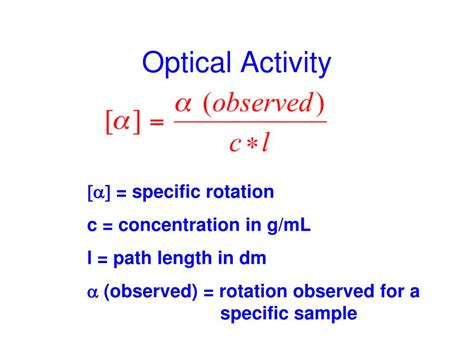 How To Calculate Optical Rotation At Norbert Elinor Blog