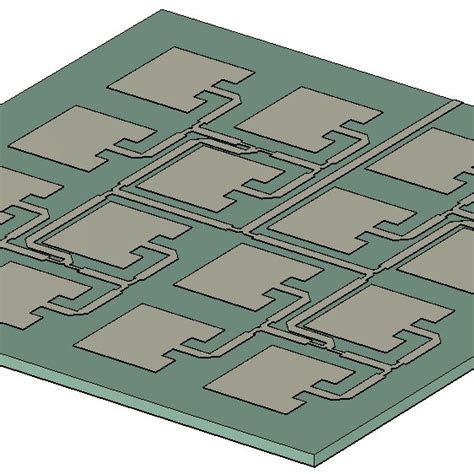 The Geometry Of 4×4 Patch Antenna Array Download Scientific Diagram The Geometry Of 4×4 Patch Antenna Array Download Scientific Diagram
