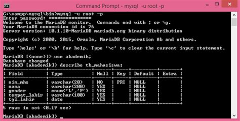 Create Alter Dan Drop Table Database Mysql Programming Tutorial