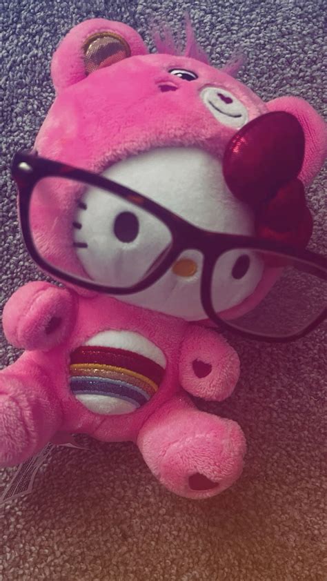Hello Kitty W Glasses💕 Pink Hello Kitty Wallpaper Iphone Pink