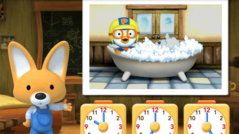 뽀로로놀이교실 에디의 시계 뽀로로 시계 읽기 연습 Youtube