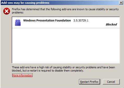 Firefox Blocks Insecure Net Add On Awkwardly Cnet