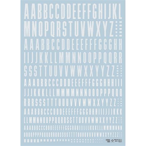 Evo Waterslide Decal Generic Alphabet Number Series Expd Trd Cnda Cndn Universal Fluo Hiq