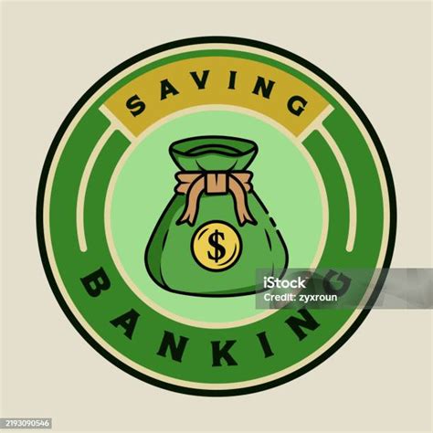 돈 가방 상징 로고 벡터 색상 일러스트 레이 션 템플릿 아이콘 그래픽 디자인 벽지 투자 은행 기호 또는 사업 금융 개념에 대한 기호 서클 배지 레이블 타이포그래피 가방에