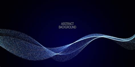 Premium Vector Wave Array Of Shining Dots Wave Of Dynamic Particles