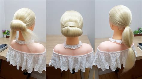 꾸안꾸 올림머리 예쁘게 묶는 법~ 번 헤어스타일 네이버 Tv