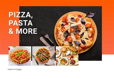 Pizza And Pasta CSS Template By Nicepage