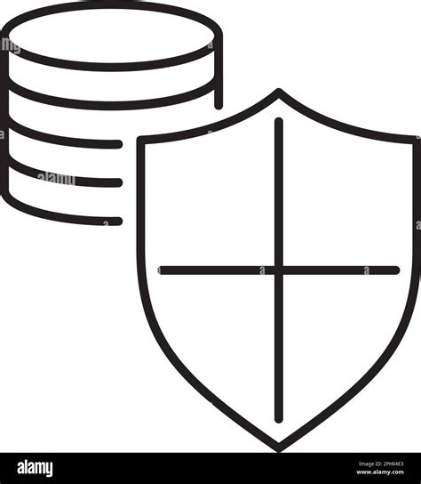 Project Management Shield Server Data Protection Vector Icon