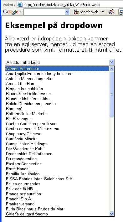 Stored Procedures Xml Og Aspnet Udviklerendk Programmering Webdesign Og Grafik