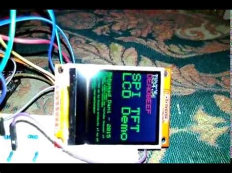 SPI TFT LCD Display Module Demo With Arduino YouTube