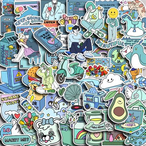 สติกเกอร์ Diy สําหรับตกแต่งสมุดภาพ คอมพิวเตอร์ จํานวน 72 ชิ้น Shopee Thailand