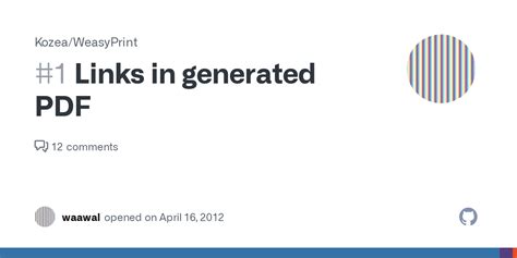 Links In Generated PDF Issue 1 Kozea WeasyPrint GitHub