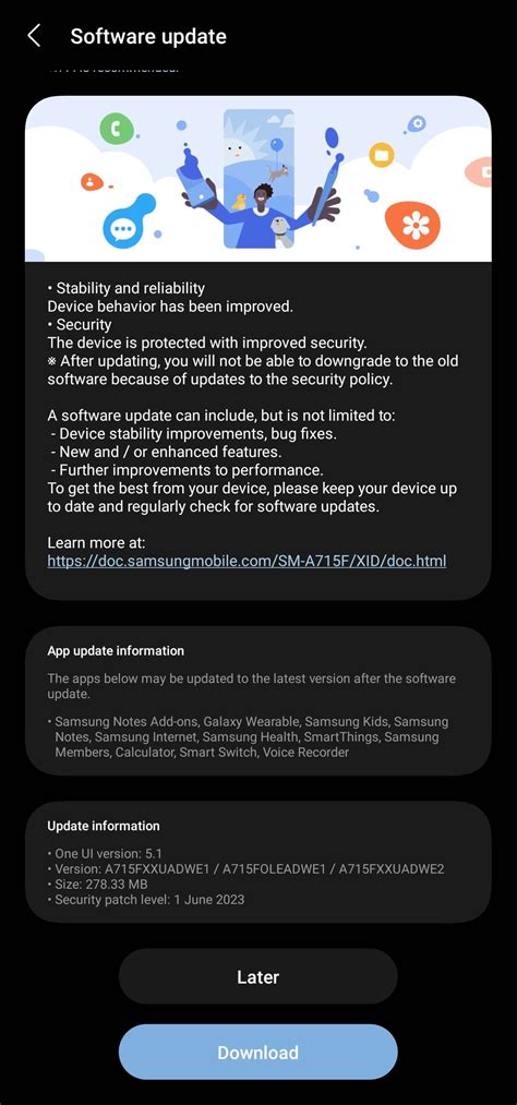 Pembaruan Update Security Patch Juni 2023 Samsung Members