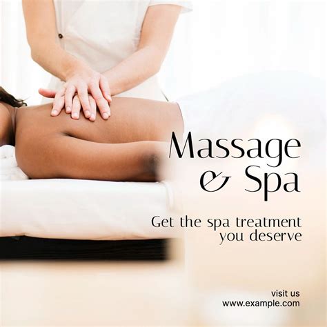 Massage And Spa Instagram Post Premium Editable Template Rawpixel