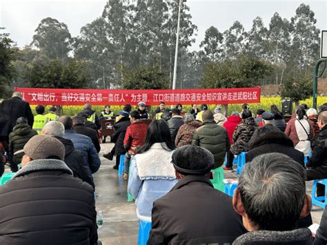 交通宣传进社区 安全知识入民心文明居民武阳