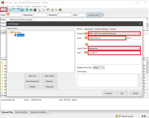 Connect To The Data Transfer Node Tws