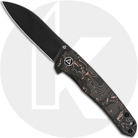 Qsp Otter Qs140 B2 Knife Black S35vn Copper Foil Carbon Fiber
