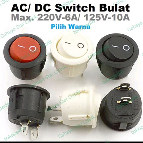Jual Saklar Switch Bulat ON OFF 2 PIN Saklar ON OFF 3 PIN Bulat Uk Besar Kota Surabaya