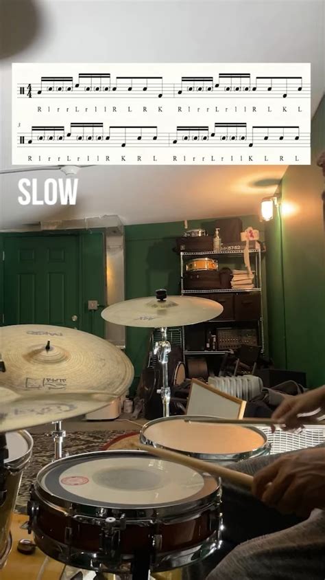 Paradiddle Exercise R Drums