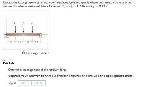 Solved Replace The Loading System By An Equivalent Resultant