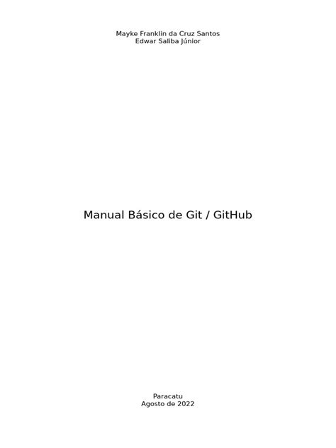manual basico de git hub pdf linux distribuição linux