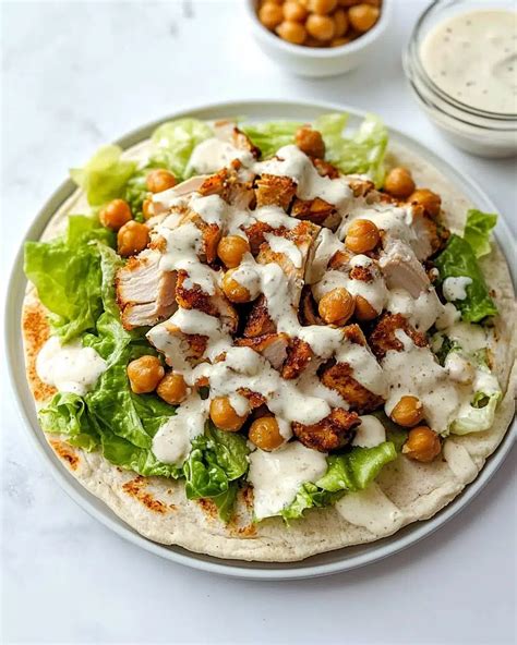 Chicken Caesar Flatbread Gourmet Indulgence Made Easy