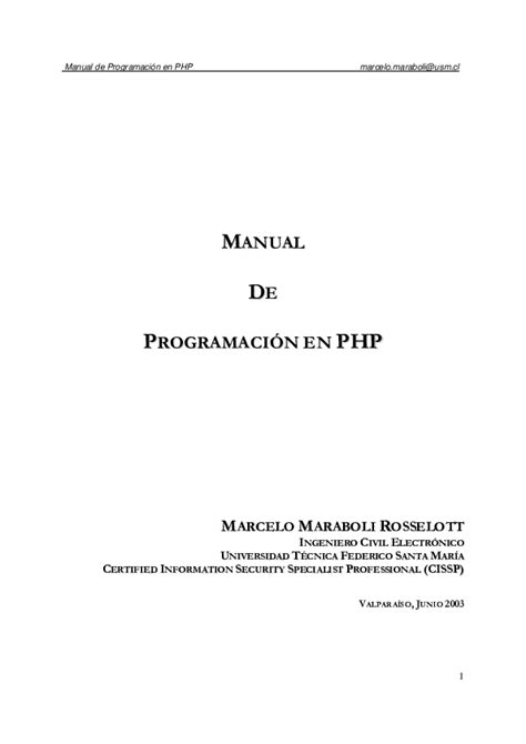 Pdf ProgramaciÓn En Php