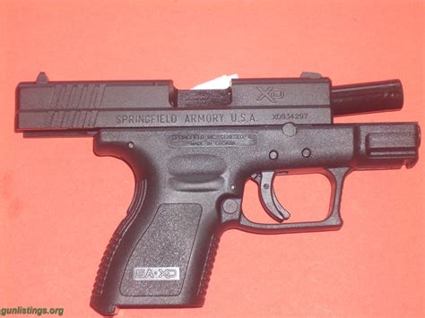 Pistols Springfield Xd9 X Treme Duty Sub Compact 9mm 31