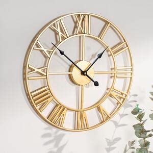 Roman Numerals Skeleton Wall Clock