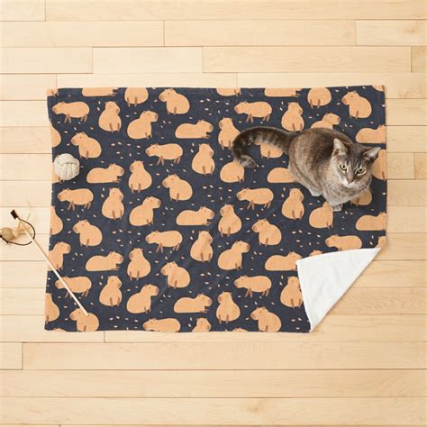 Cute Capybara Blobs Pattern Cartoon Capybara Illustration Pack Poster For Sale By