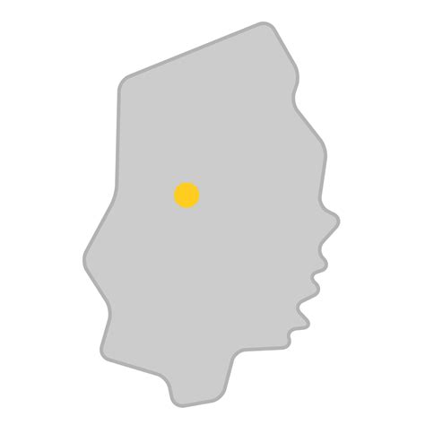 岩手県の無料フリーイラスト｜簡易・県庁あり・角丸 グレー